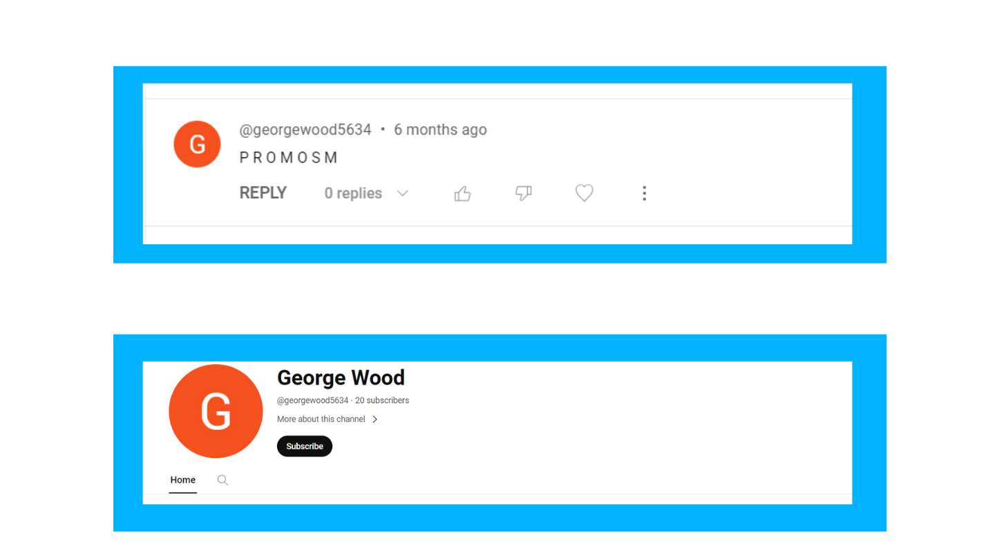 What does Promosm mean in YouTube Comments (Decoding)